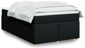 Box spring postel s matrací černá 120x200 cm textil 3285368