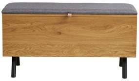 Truhla v dekoru dubu v přírodní barvě 92x48x33 cm Barco – House Nordic
