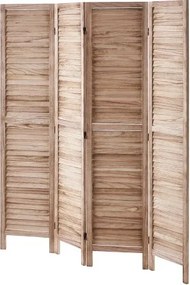Dřevěný dělič pokojů Dřevěný zástěna na ochranu soukromí 4 panelový