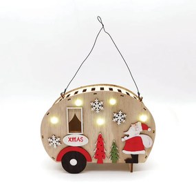 ACA DECOR Vánoční LED karavan - 2xAAA