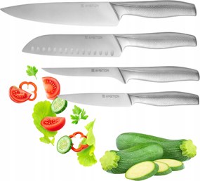 Nože Šéfkuchaře Na Loupání Santoku Kuchyňský Set Sada 4 Kusů