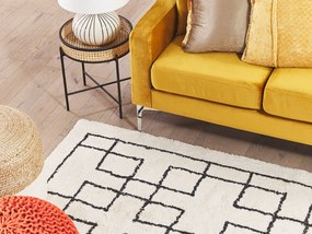 Bavlněný koberec 160 x 230 cm béžový TURHAL Beliani