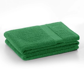 Bavlněný ručník DecoKing Mila 30x50cm tmavě zelený