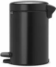 Brabantia Newicon Pedálový odpadkový koš 3 L černá matná / průměr 16.8