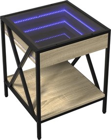 Noční stolek s Infinity LED dub sonoma 40 x 40 x 49 cm 3284097
