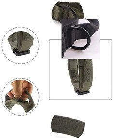Camerazar Taktický obojek pro psy XL, nylon, 50-62 cm x 3,8 cm, s rychloupínací přezkou a ovládací rukojetí