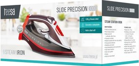 Žehlička napařovací TEESA SLIDE PRECISION 3000 TEESA, červená