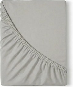 Kvalitex Saténové prostěradlo s gumou světle šedá, 90 x 200 cm