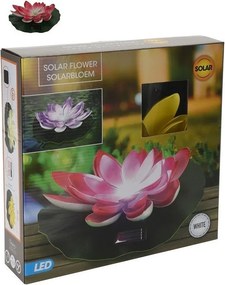 LED Lotus – červený 28 cm