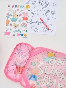 Sinsay - Kreativní sada s omalovánkami a samolepkami 19 pack Peppa Pig - růžová