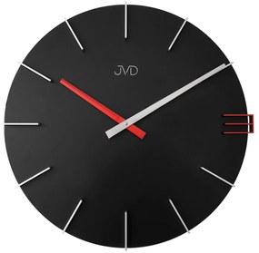 JVD Designové nástěnné černé hodiny JVD HC44.2