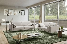 POLYFORMITALIA Kožené pohovky a křesla SILVER Provedení: 2 místná maxi 225cm, Vzorník kůží: Spessorato D717 bianco