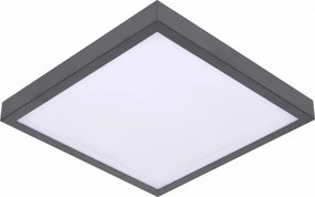 LED Stropní svítidlo se senzorem VITALI LED/24W/230V 4000K 33x33 cm antracit