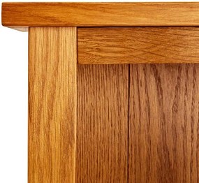 Knihovna se 3 policemi 70 x 22,5 x 82 cm masivní dubové dřevo 244468
