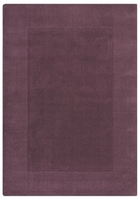 Flair Rugs koberce Kusový ručně tkaný koberec Tuscany Textured Wool Border Purple - 200x290 cm