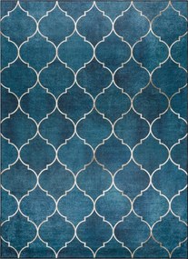 Kusový koberec ANDRE Maroccan trellis 1181 blue, 160x220, modrá, chodba / predsieň, Dywany Łuszczów
