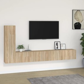 3dílný set TV skříněk dub sonoma kompozitní dřevo 3114320