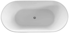 Aqualine Aqualine, TURIA volně stojící vana 170x80cm, bílá, E2780