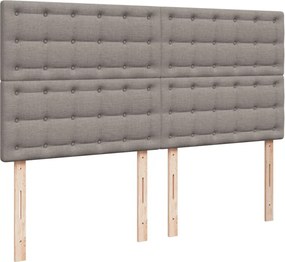 Box spring postel s matrací taupe 180x200 cm textil 3291765