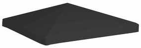 Náhradní střecha na altán 270 g/m² 3 x 3 m černá 312078