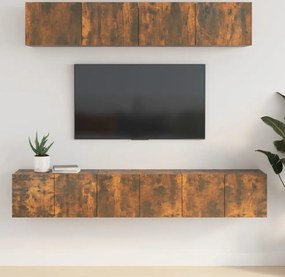 vidaXL 5dílný set TV skříněk kompozitní dřevo [3114427] Barva: Černá