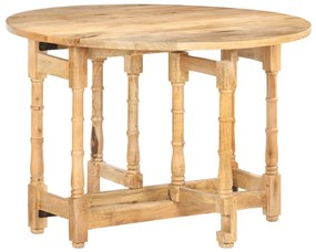 Jídelní stůl kulatý 110 x 76 cm masivní mangovníkové dřevo,  321699