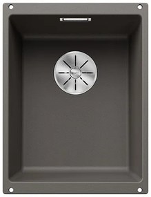 Blanco Subline 320-U, silgranitový dřez pod pracovní desku 350x460x190 mm, 1-komorový, šedá vulkán, BLA-527343
