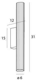 MAXLIGHT W0364 - LED Koupelnové nástěnné svítidlo FAYETTE LED/6W/230V IP44 zlatá