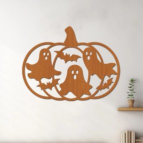 dřevo života Halloweenská dýně - DUCHOVÉ Zvolte rozměr (cm): 16x20, Zvolte barvu dekoru: Třešeň
