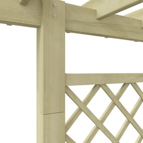 vidaXL Marketos Zahradní pergola s truhlíkem 162 x 56 x 204 cm dřevo