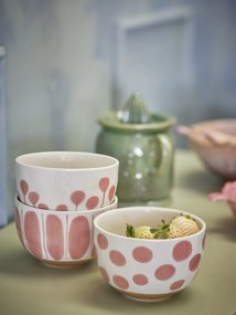 BLOOMINGVILLE Set 3 misek LINORA růžová 460 ml 82072435