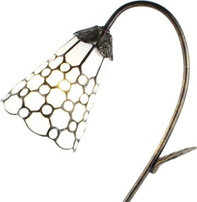 Stolní Tiffany lampa kamínky TransparentEye - 30*17*48 cm E14/max 1*25W