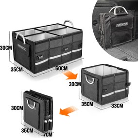 Monzana Zateplená kufrová taška MONZANA® 60×35×30 cm – černá