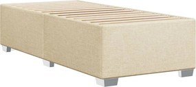 Rám postele bez matrace krémová 100 x 200 cm textil 3284455