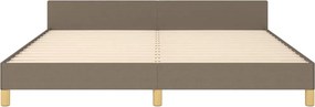 Rám postele bez matrace taupe 160 x 200 cm textil 3125231