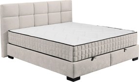 XXXLutz AMERICKÁ POSTEL, 180/200 cm, béžová MID.YOU - Postele s úložným prostorem - 002220053415