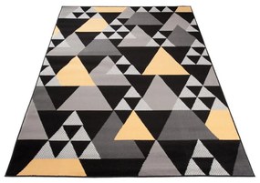 Kusový koberec PP Bolero černožlutý 130x190cm