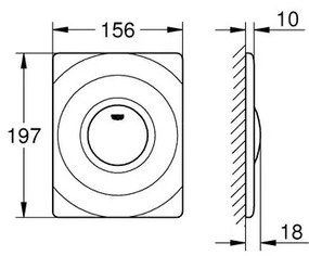 Grohe Surf Splachovací tlačítko 37063000