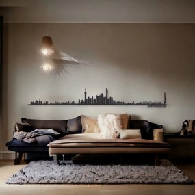 Shanghai - kovový obraz na zeď Velikost: 125cm