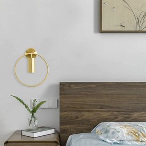Toolight Moderní nástěnná lampa APP922-1W Zlatá