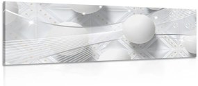 Obraz bílý luxus - 135x45 cm