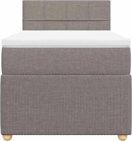 Box spring postel s matrací taupe 90x200 cm textil 3289643