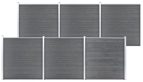 Zahradní plot WPC 1045 x 186 cm šedý 3053229
