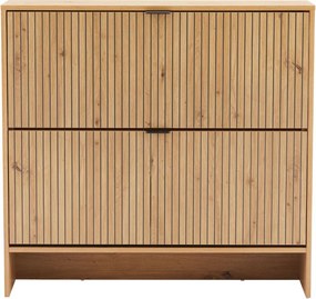 Botník Sancho dub artisan, lamelový, moderní