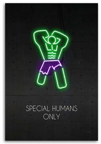 Gario Obraz na plátně Neonový hulk - Rubiant Rozměry: 40 x 60 cm