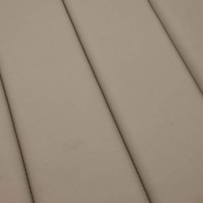 Poduška na lehátko taupe 200 x 70 x 3 cm oxfordská látka 314226