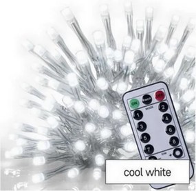 Vánoční osvětlení EMOS D4CC02 ZY1905 LED řetěz krápníky 5m studená bílá ovladač programy