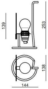 Stilnovo Bugia LED stolní lampa žlutá