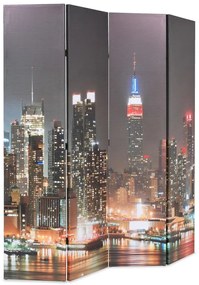 vidaXL Marketos Skládací paraván 160 x 170 cm New York by Night