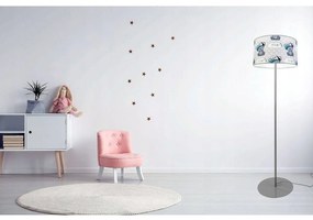 Dětská stojací lampa Cone, 1x textilní stínítko se vzorem, (výběr ze 2 barev konstrukce), o